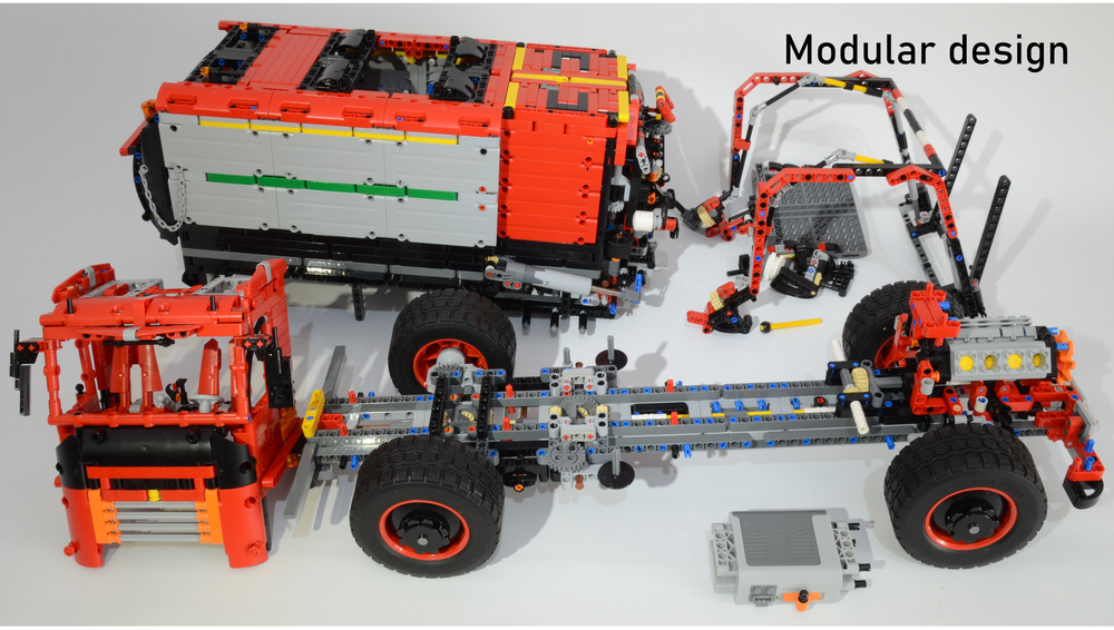 LEGO MOC 42082 C Model: Front Loading Garbage Truck by dillonm ...