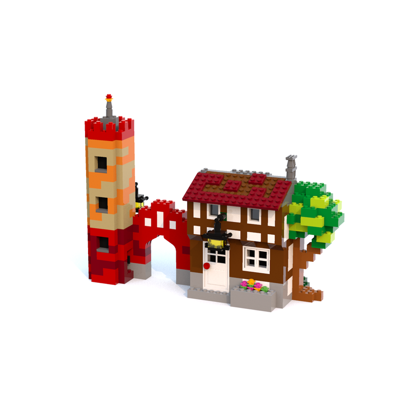 LEGO MOC 10697 Town Wall Neubrandenburg by Nequmodiva | Rebrickable ...