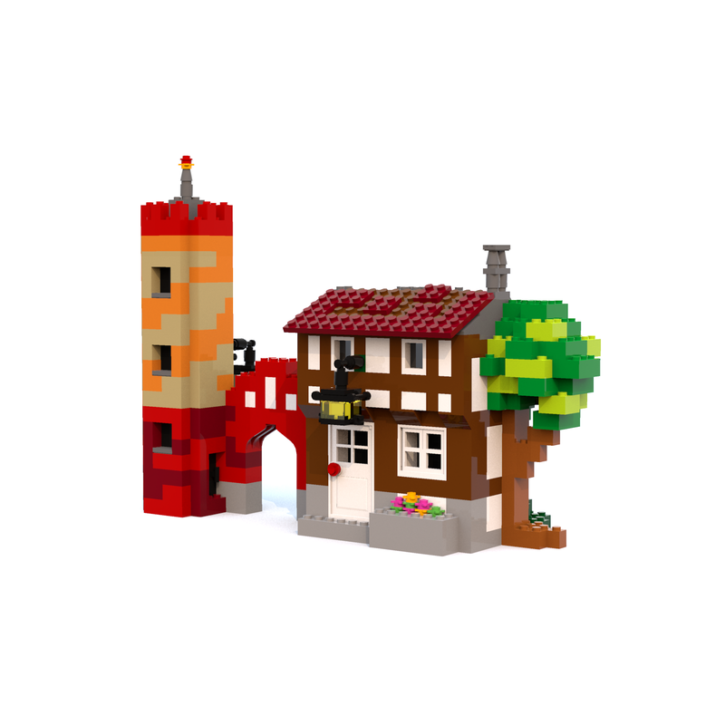 LEGO MOC 10697 Town Wall Neubrandenburg by Nequmodiva | Rebrickable ...