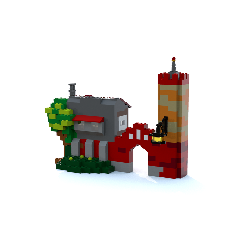 LEGO MOC 10697 Town Wall Neubrandenburg by Nequmodiva | Rebrickable ...