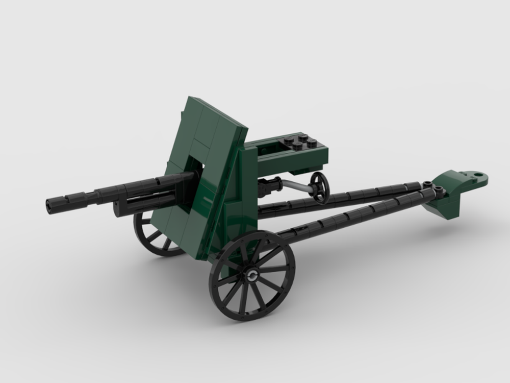 LEGO MOC 45mm Anti tankgun by Silverbrick | Rebrickable - Build with LEGO