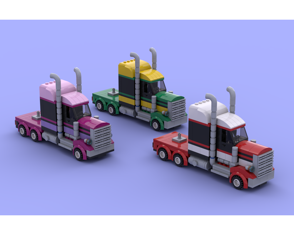 LEGO MOC long haul trucks* by Absolute_lego_builds | Rebrickable ...