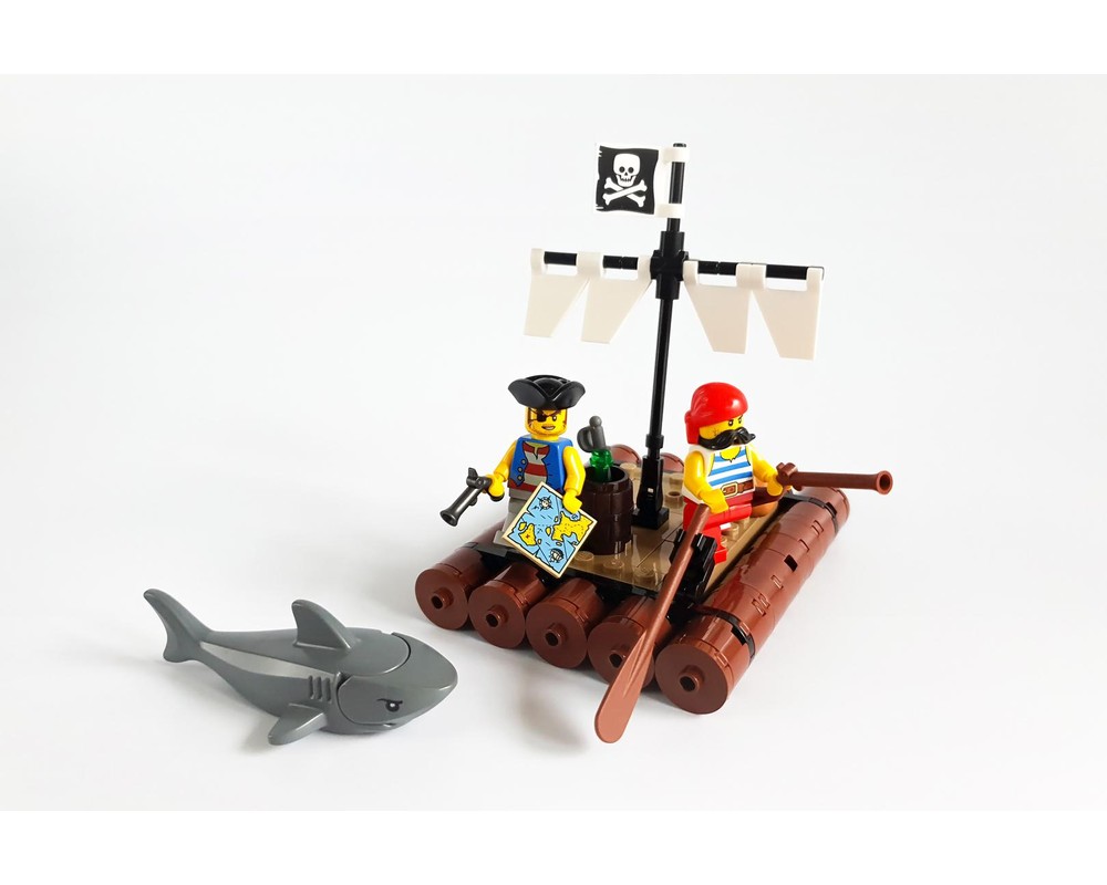 LEGO MOC Pirates Castaway's Raft by EDGE OF BRICKS | Rebrickable ...