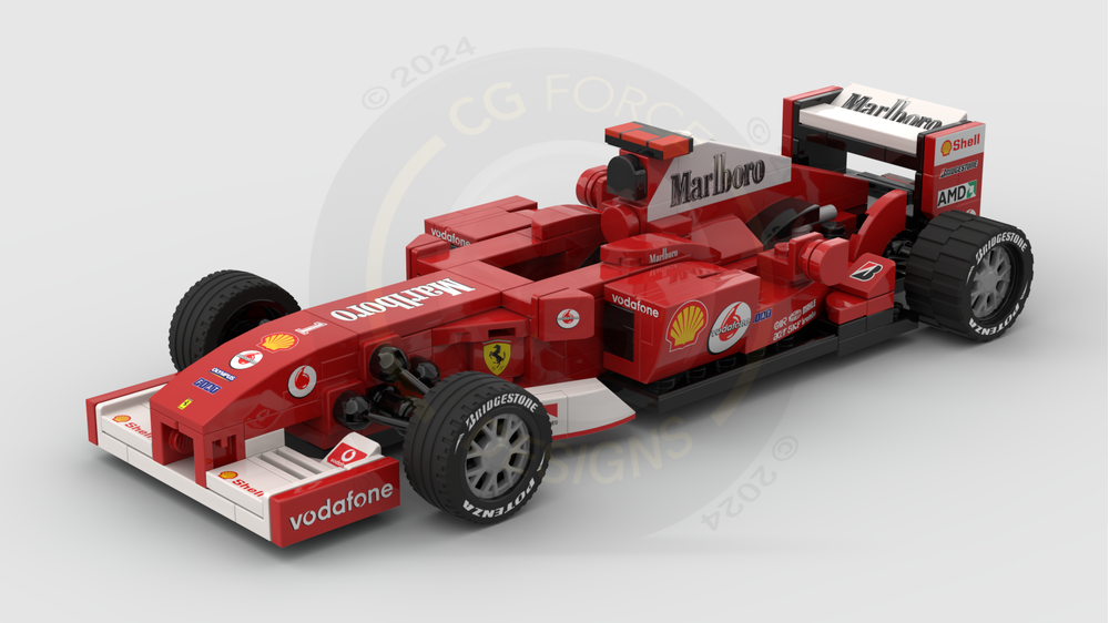 LEGO MOC F1 Ferrari F2004 by CGForceDesigns | Rebrickable - Build with LEGO