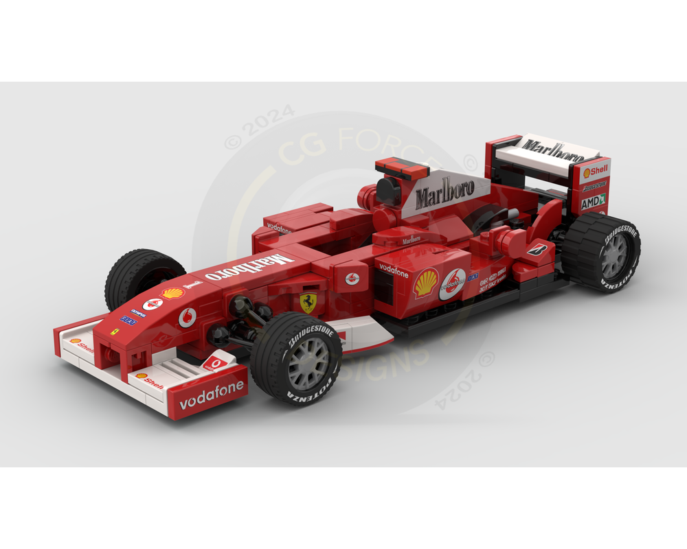 LEGO MOC F1 Ferrari F2004 by CGForceDesigns | Rebrickable - Build with LEGO