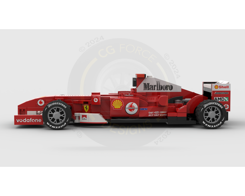 LEGO MOC F1 Ferrari F2004 by CGForceDesigns | Rebrickable - Build with LEGO