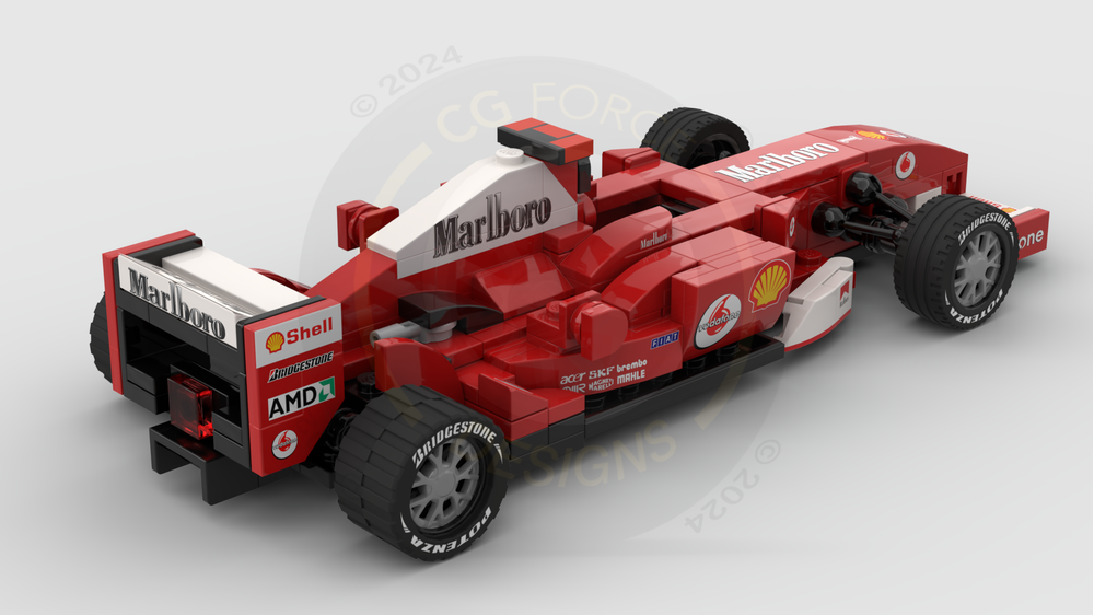 LEGO MOC F1 Ferrari F2004 by CGForceDesigns | Rebrickable - Build with LEGO