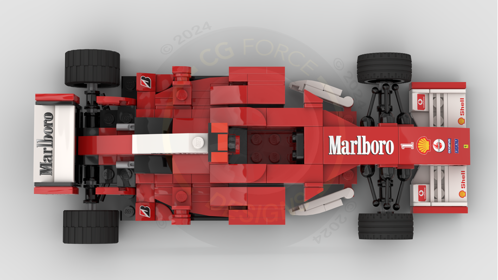 LEGO MOC F1 Ferrari F2004 by CGForceDesigns | Rebrickable - Build with LEGO