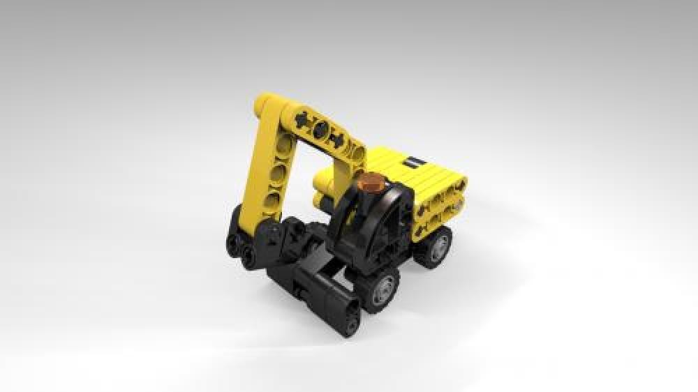 LEGO MOC Mini Excavator by zweihander | Rebrickable - Build with LEGO