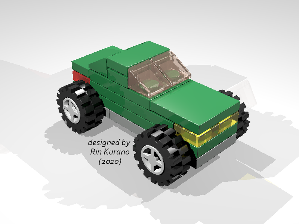 LEGO MOC car (microscale) by RinKur | Rebrickable - Build with LEGO