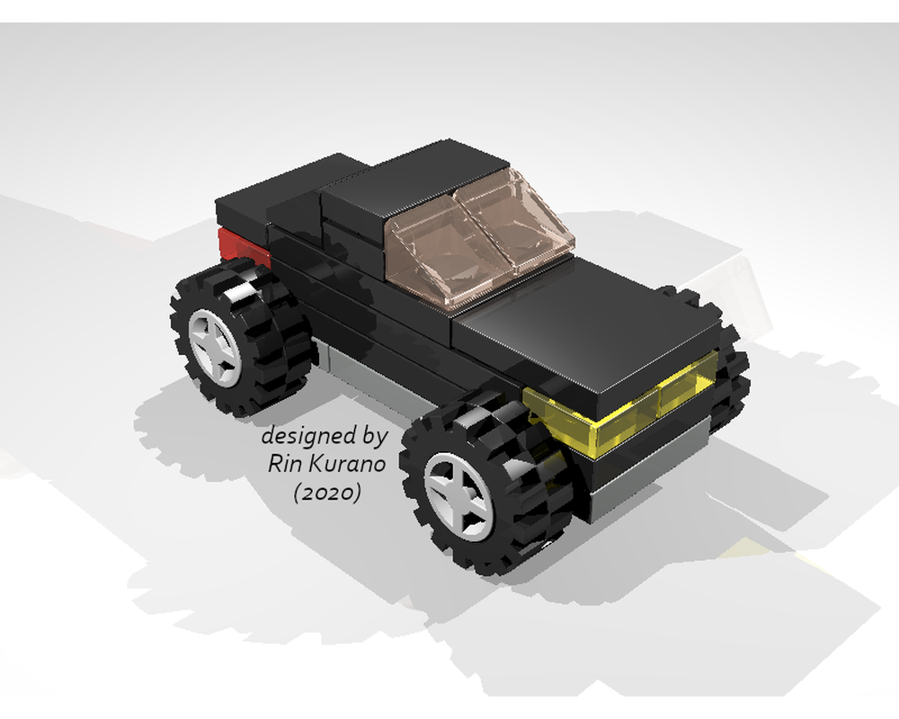 LEGO MOC car (microscale) by RinKur | Rebrickable - Build with LEGO