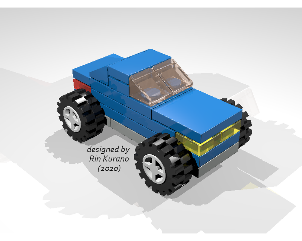 LEGO MOC car (microscale) by RinKur | Rebrickable - Build with LEGO
