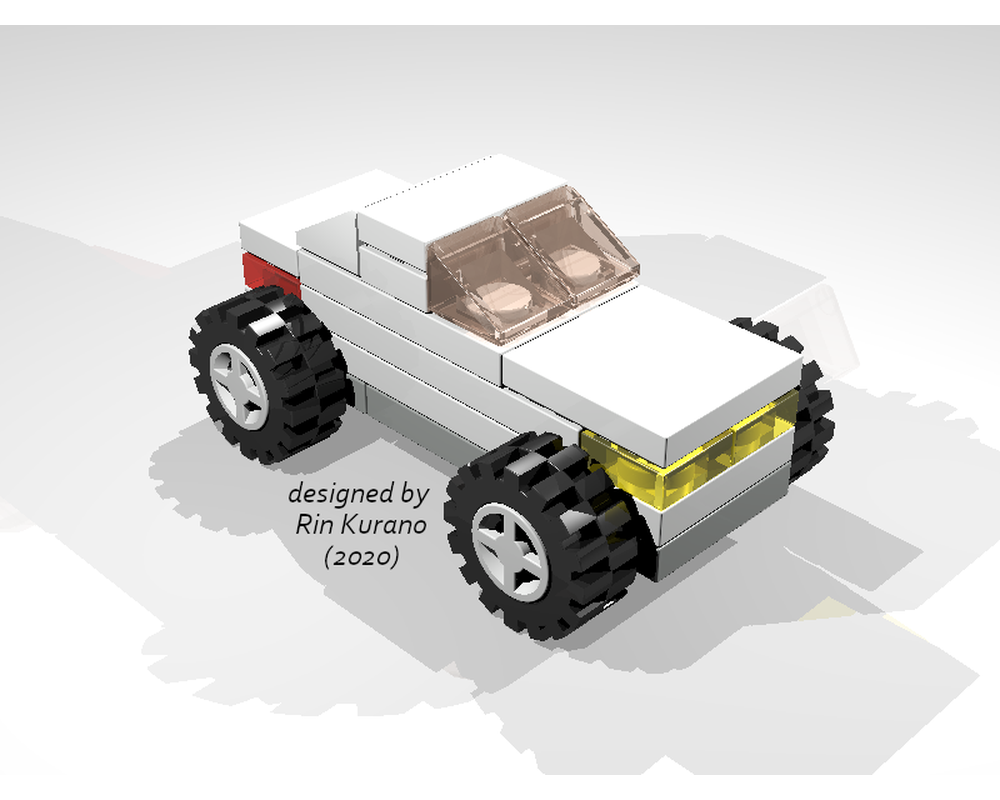 LEGO MOC car (microscale) by RinKur | Rebrickable - Build with LEGO