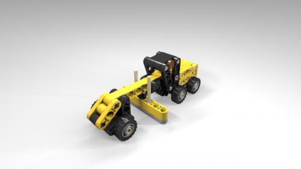 LEGO MOC Mini Road Grader by zweihander | Rebrickable - Build with LEGO