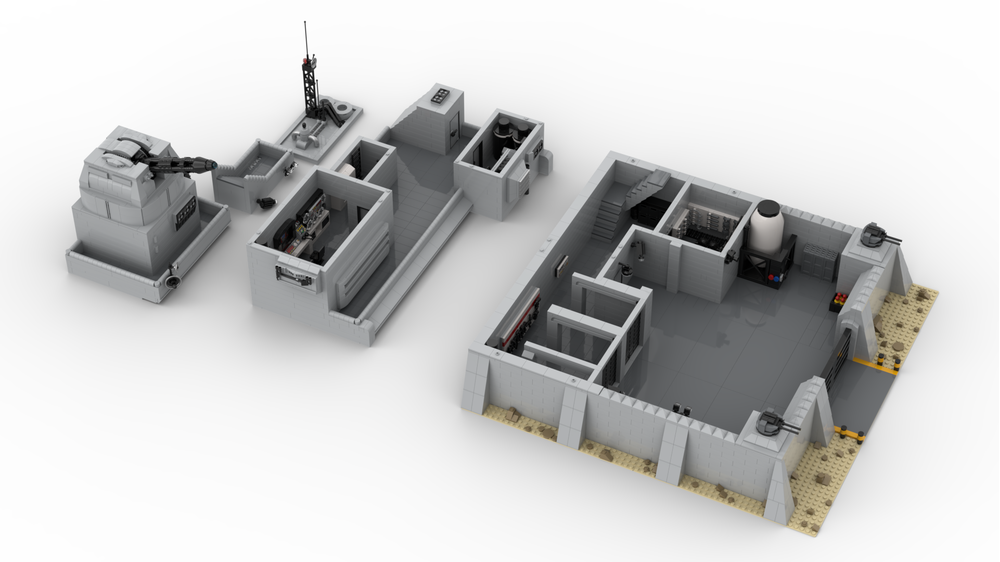 LEGO MOC Futuristic Military Outpost with RC Gun Turret by Kilo-Whiskey ...