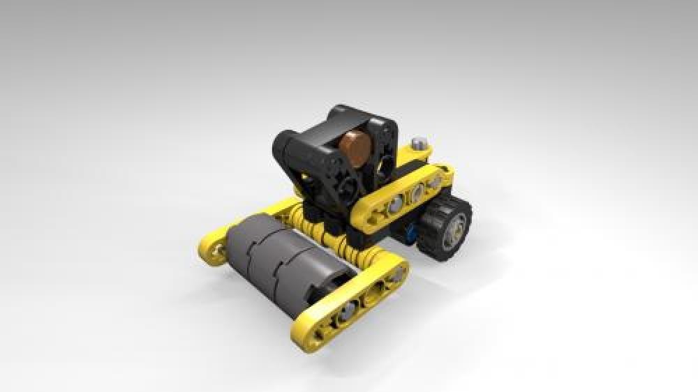 LEGO MOC Mini Road Roller by zweihander | Rebrickable - Build with LEGO