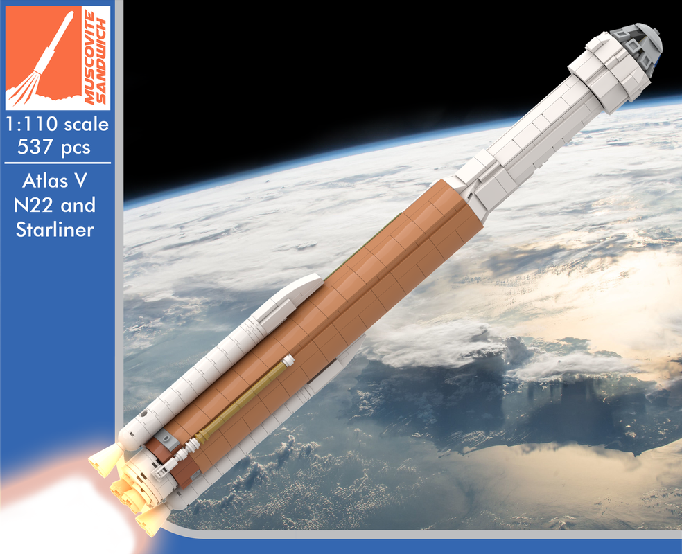 LEGO MOC ULA Atlas V N22 and Boeing Starliner [Saturn V scale] by ...