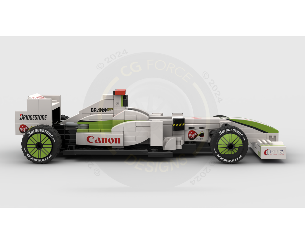 LEGO MOC F1 Brawn BGP001 by CGForceDesigns | Rebrickable - Build with LEGO