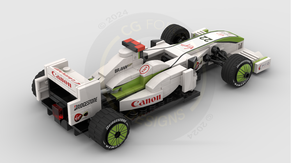 LEGO MOC F1 Brawn BGP001 by CGForceDesigns | Rebrickable - Build with LEGO