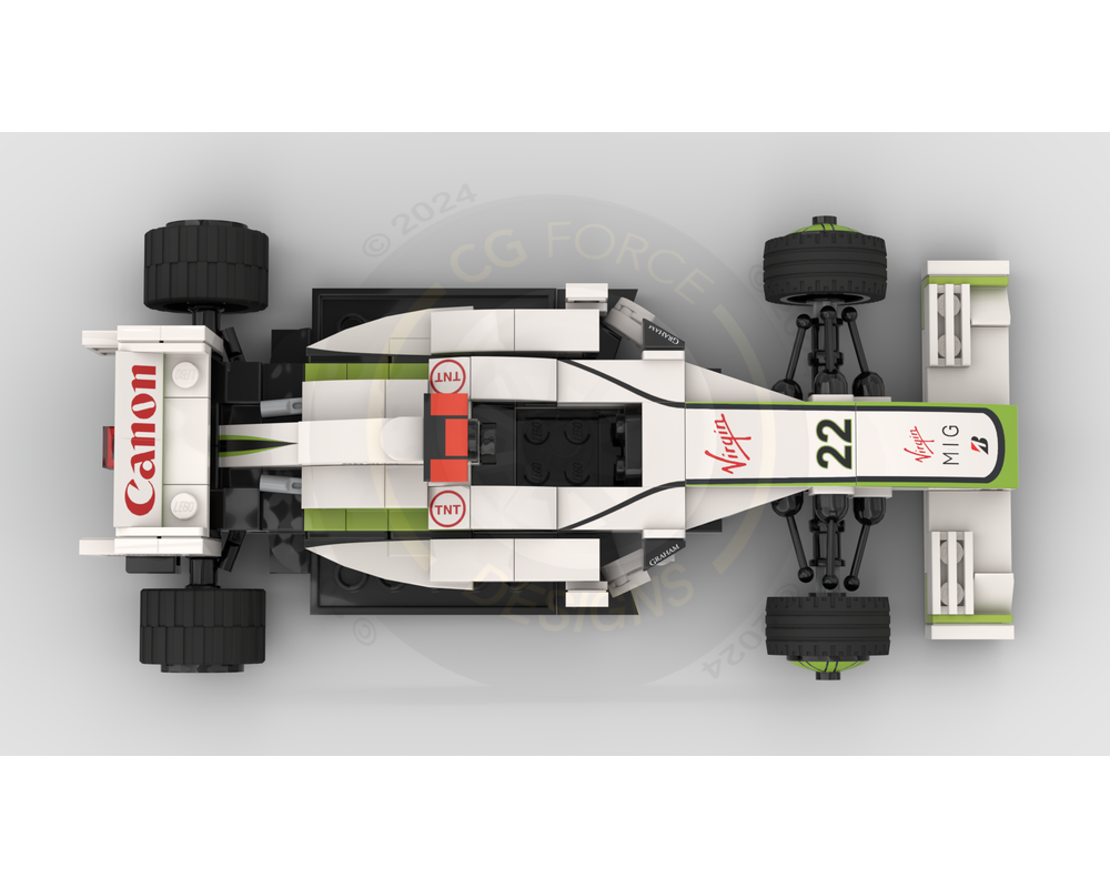 LEGO MOC F1 Brawn BGP001 by CGForceDesigns | Rebrickable - Build with LEGO