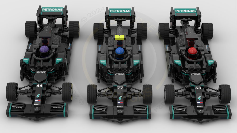 LEGO MOC F1 Mercedes W11 by CGForceDesigns | Rebrickable - Build with LEGO