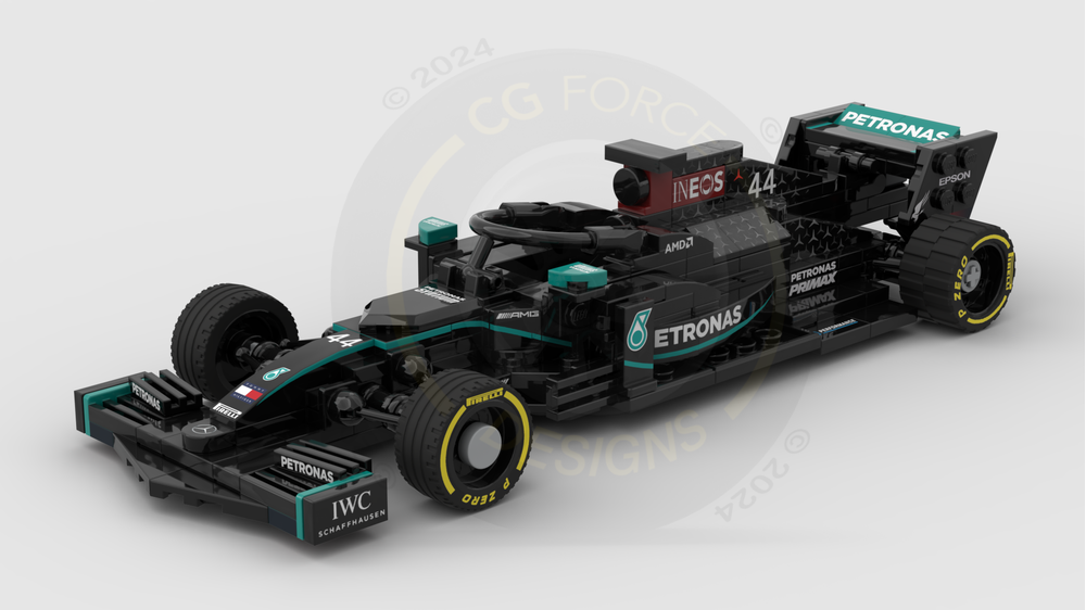 LEGO MOC F1 Mercedes W11 by CGForceDesigns | Rebrickable - Build with LEGO