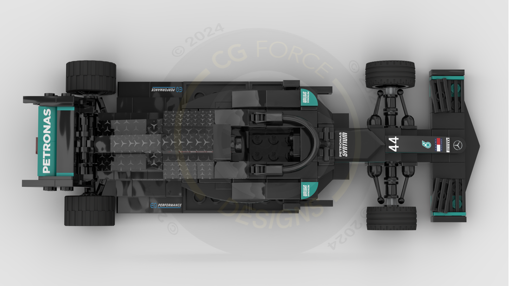 LEGO MOC F1 Mercedes W11 by CGForceDesigns | Rebrickable - Build with LEGO