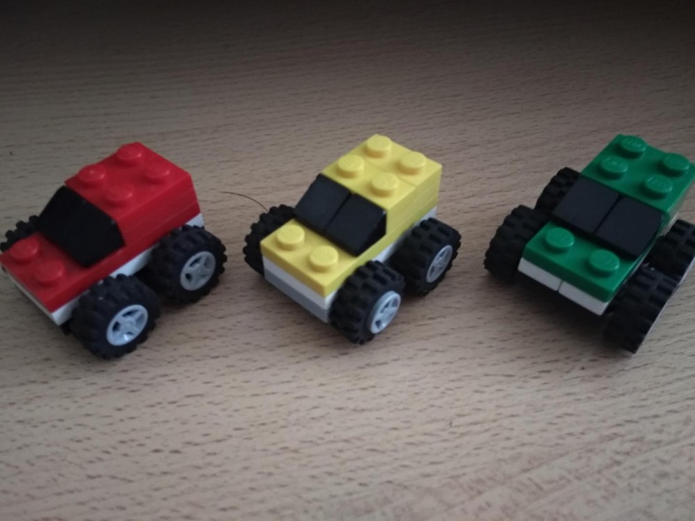 LEGO MOC Micro monster trucks by Yissachar | Rebrickable - Build with LEGO