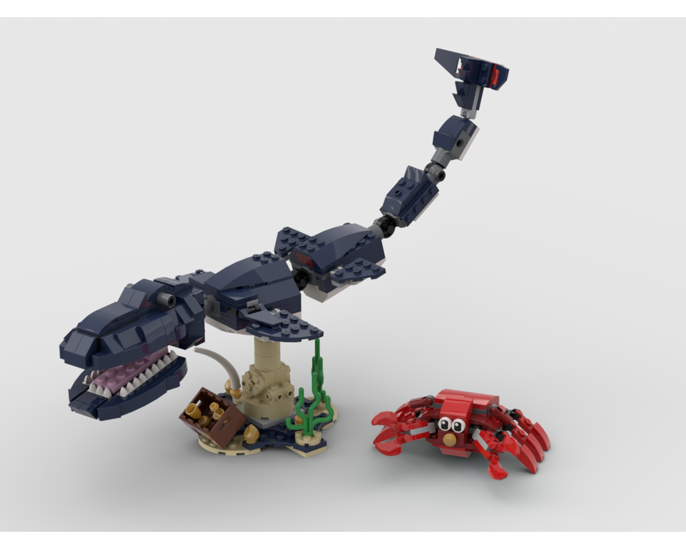 LEGO MOC Sea Dinosaur Mosasaurus by gabizon | Rebrickable - Build with LEGO