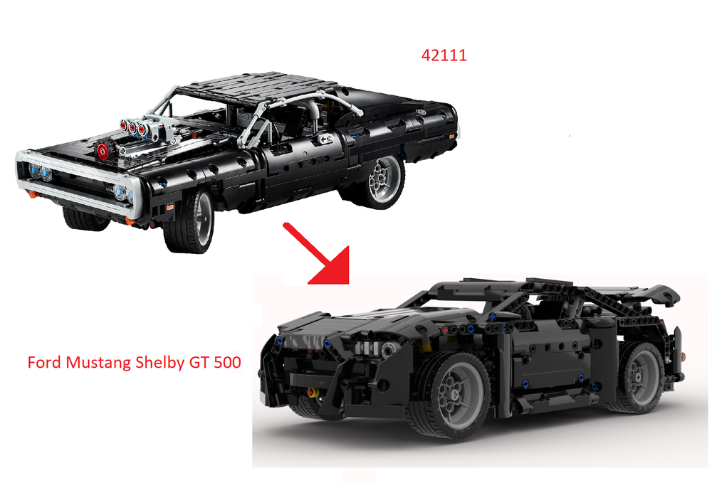 LEGO MOC 42111-Mustang Shelby GT500 by ale0794 | Rebrickable - Build ...