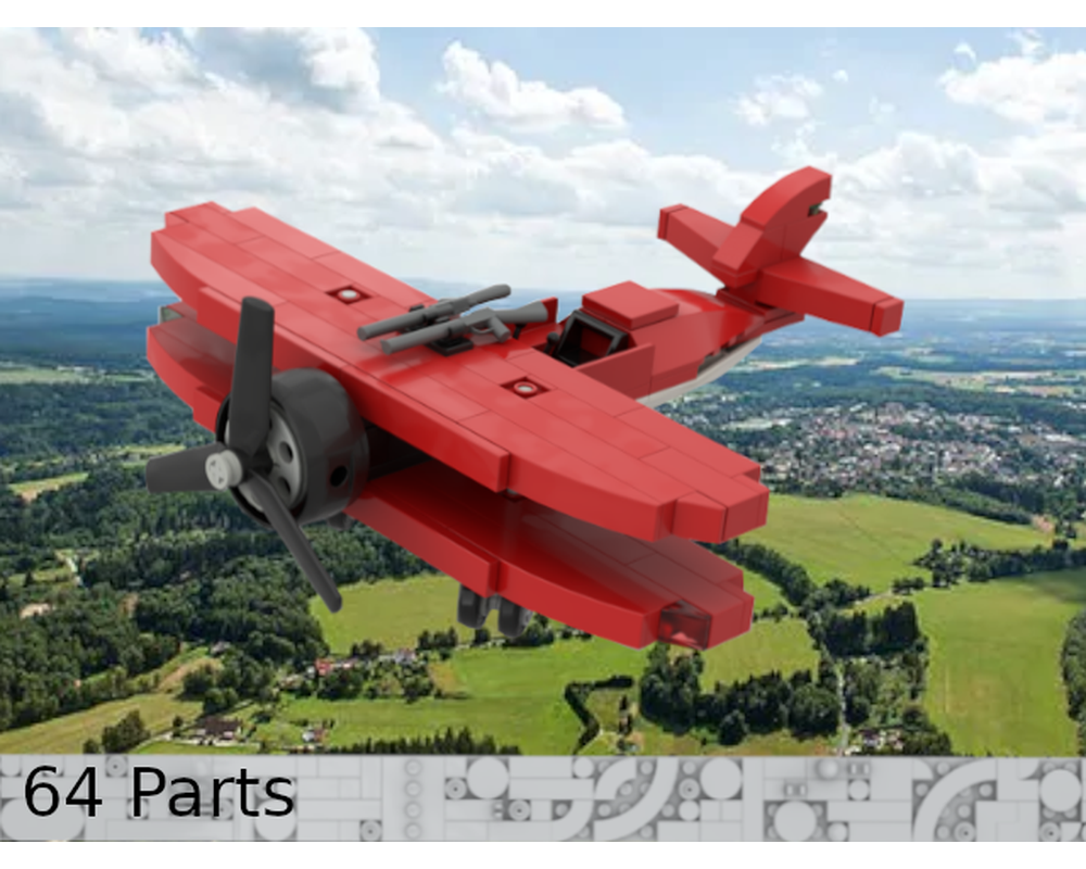 LEGO MOC Red Snot Plane by Anderle | Rebrickable - Build with LEGO
