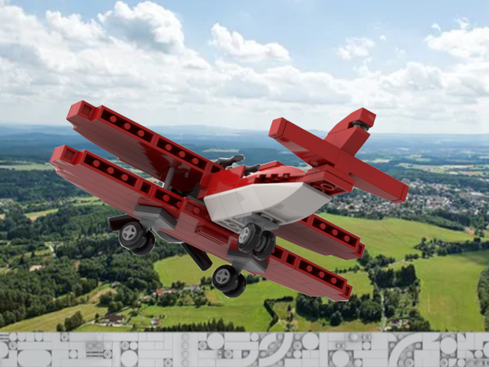 LEGO MOC Red Snot Plane by Anderle | Rebrickable - Build with LEGO