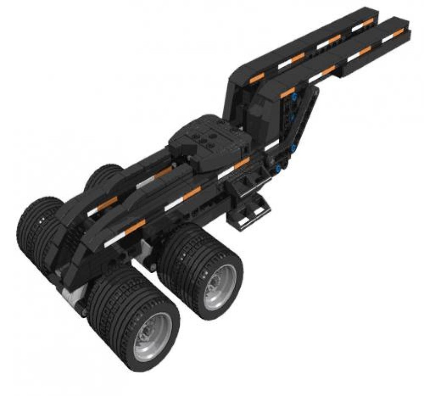 LEGO MOC Lowboy Trailer Jeep by motomatt | Rebrickable - Build with LEGO