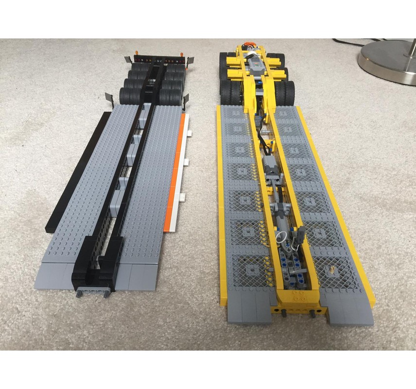 LEGO MOC Lowboy Trailer Jeep by motomatt | Rebrickable - Build with LEGO