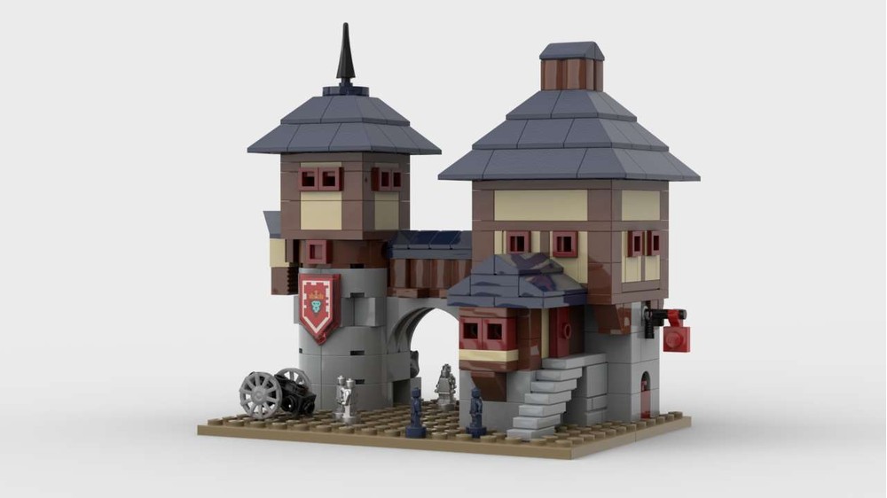 LEGO MOC Mini Medieval Building by BrickIntelligence | Rebrickable ...