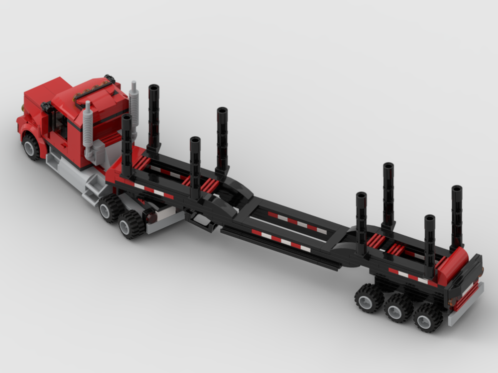 LEGO MOC Lumber Truck by HaulingBricks | Rebrickable - Build with LEGO