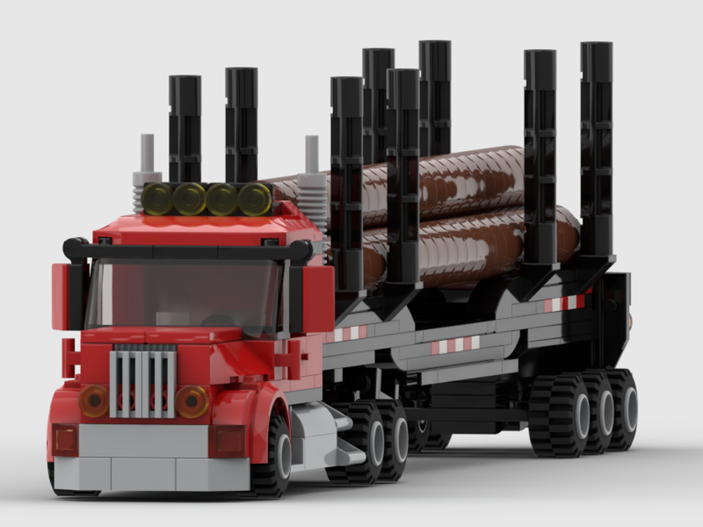 LEGO MOC Lumber Truck by HaulingBricks | Rebrickable - Build with LEGO