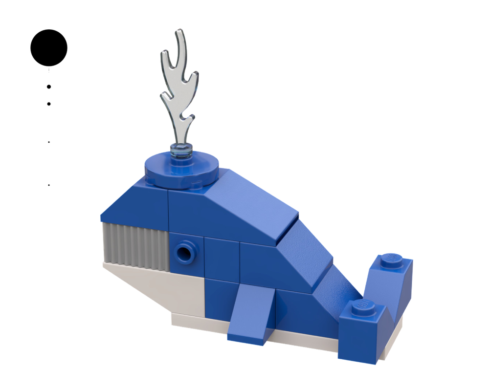 LEGO MOC Whale by MyKidisanAlien | Rebrickable - Build with LEGO