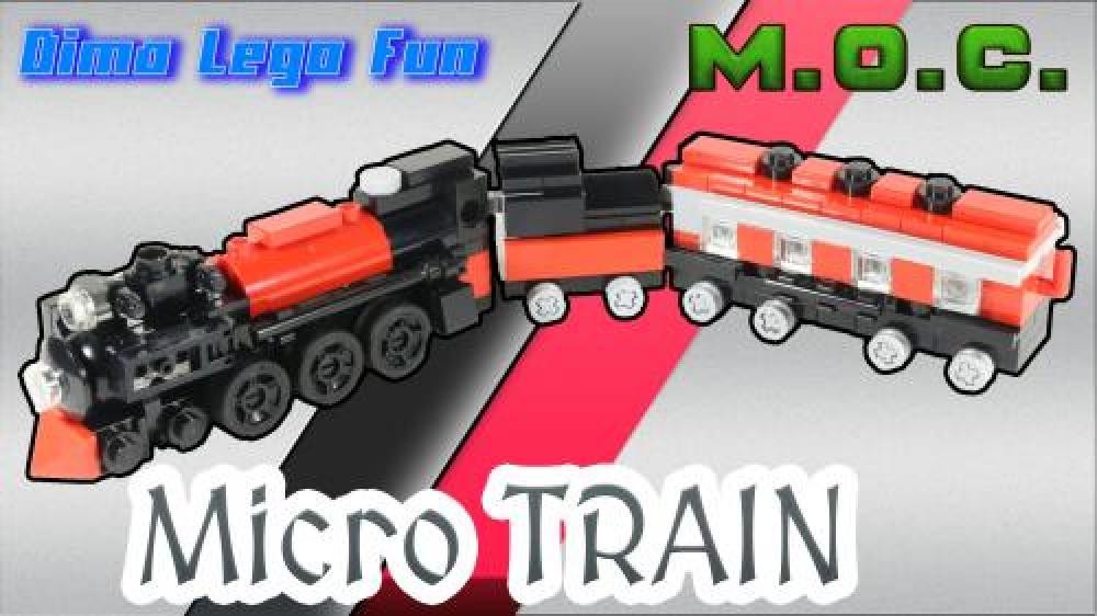 LEGO MOC Micro Steam Train by Zagdima | Rebrickable - Build with LEGO