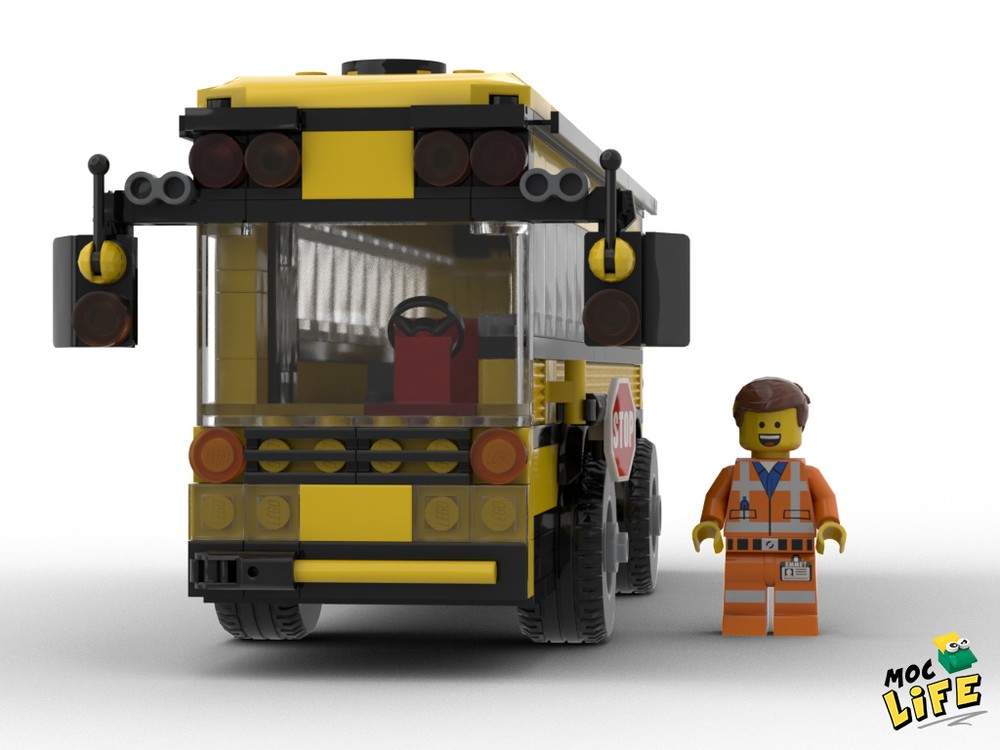 LEGO MOC School bus by MocLife | Rebrickable - Build with LEGO