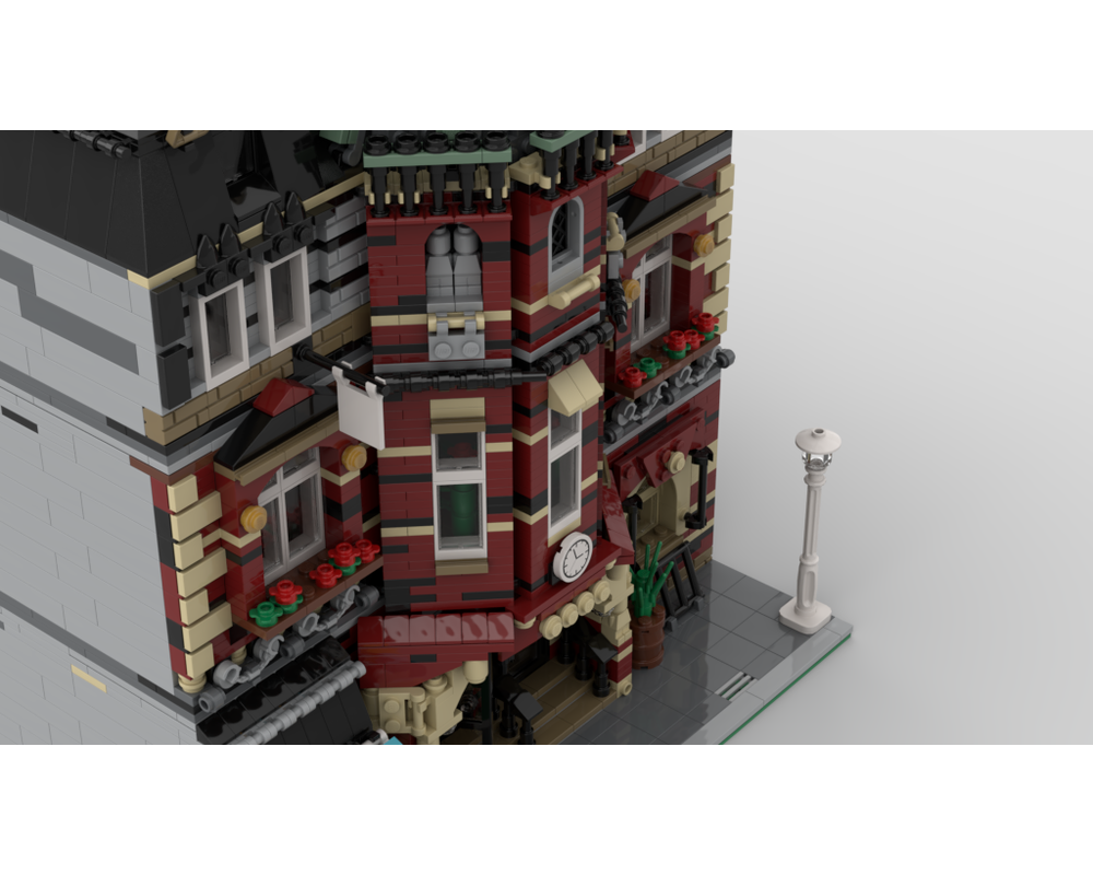 LEGO MOC Modular Brick School by hermez | Rebrickable - Build with LEGO