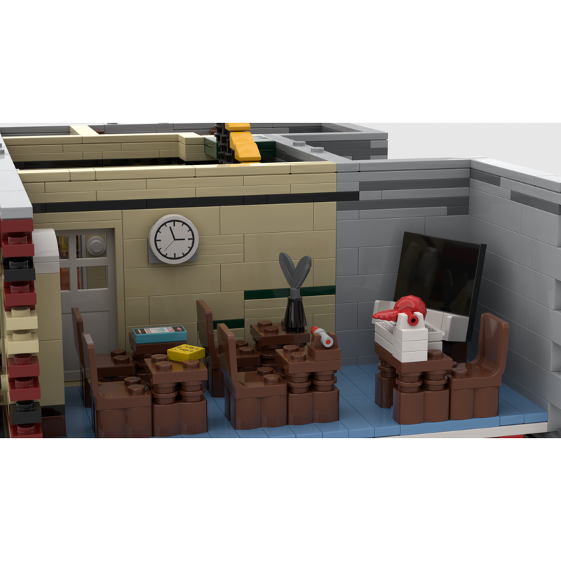 LEGO MOC Modular Brick School by hermez | Rebrickable - Build with LEGO