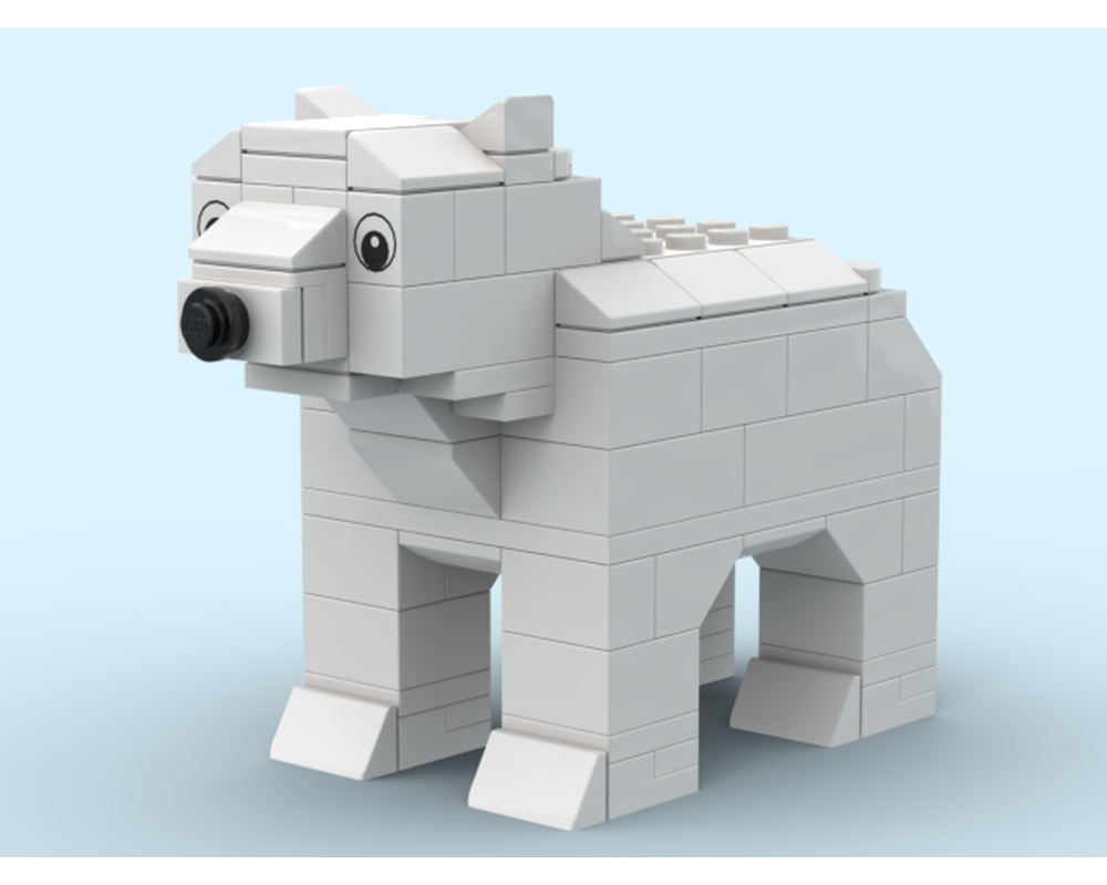 LEGO MOC Polar Bear by Nicole1 | Rebrickable - Build with LEGO
