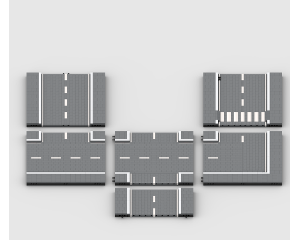 LEGO MOC again a modular road system by fuchs | Rebrickable - Build ...