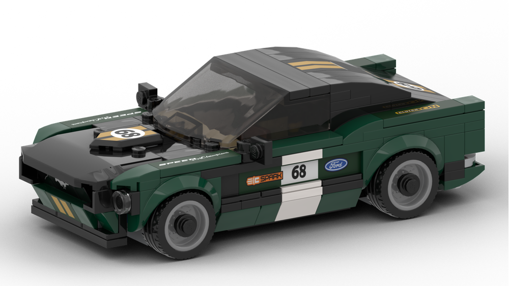 LEGO MOC 75884 1968 Ford Mustang Fastback 8 wide by Schwimpy ...