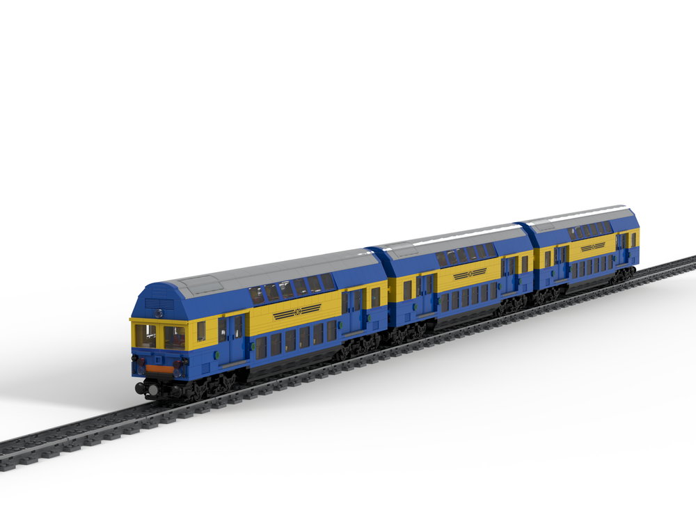 LEGO MOC Double Deck Train Car (version 1) by langemat | Rebrickable ...