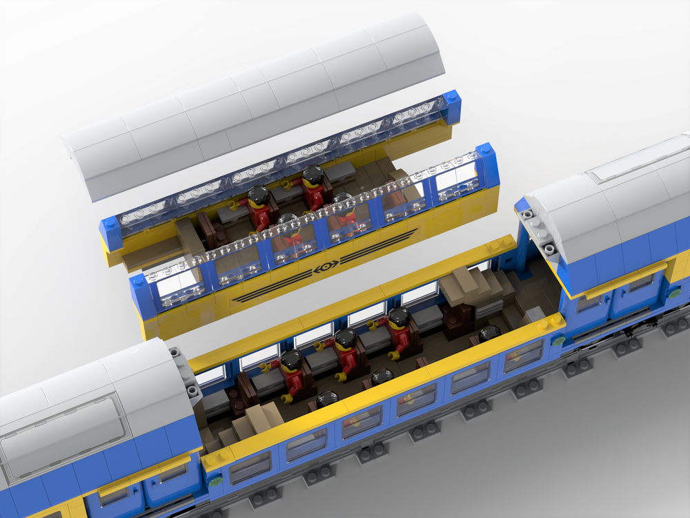 LEGO MOC Double Deck Train Car (version 1) by langemat | Rebrickable ...