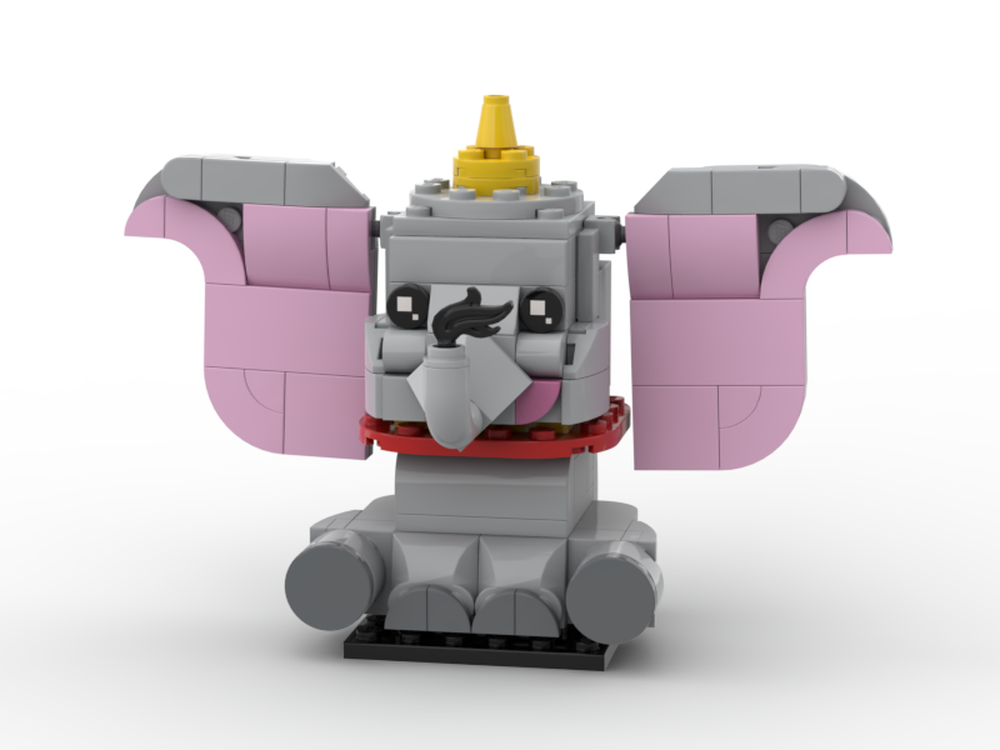 Lego Moc Dumbo Brickheadz By Trex2020 Rebrickable Build With Lego