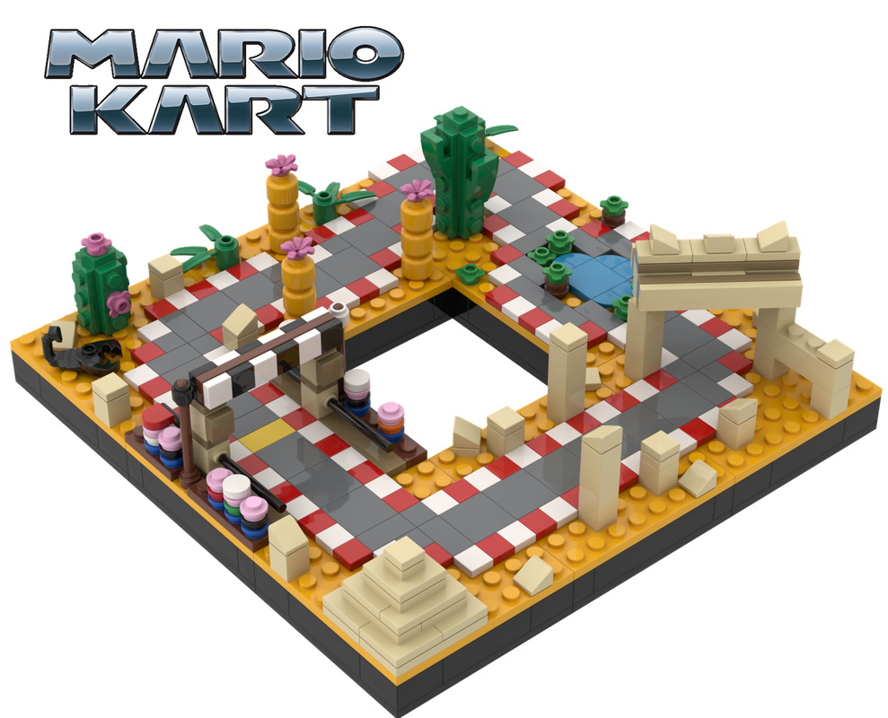 LEGO MOC Mario Kart - Modular Desert Circuit by DarrenW | Rebrickable ...