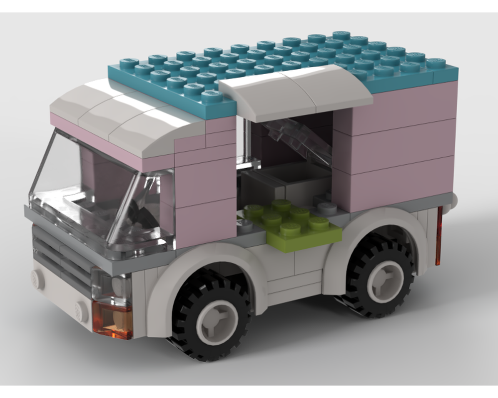 LEGO MOC Ice Cream Truck - 6-wide by SvenKnie | Rebrickable - Build ...